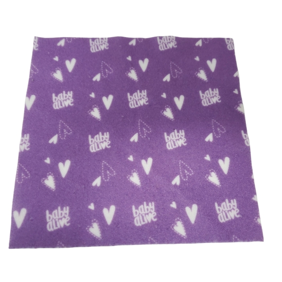 Toys | Baby Alive Purple Blanket 5x 5 Toy | Poshmark